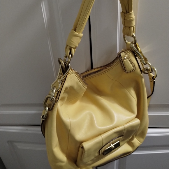 Coach | Bags | Lemon Color Leather Coach Bag | Poshmark